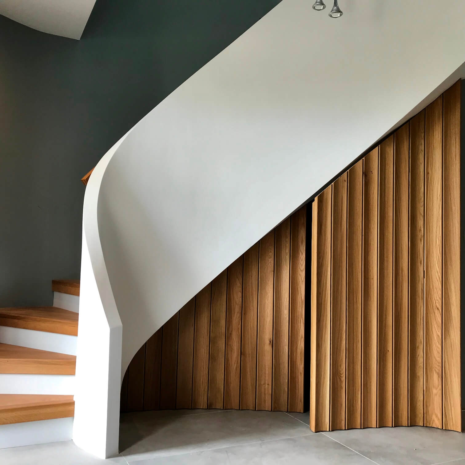 Elliptical curved concrete stairs - Killinard, Co.Laois , Ireland