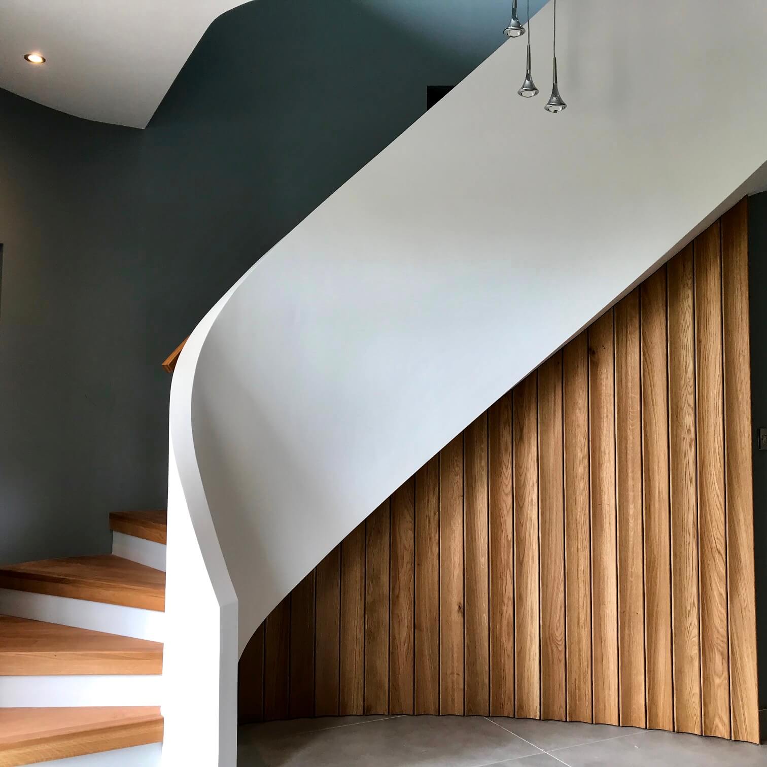 Elliptical curved concrete stairs - Killinard, Co.Laois , Ireland