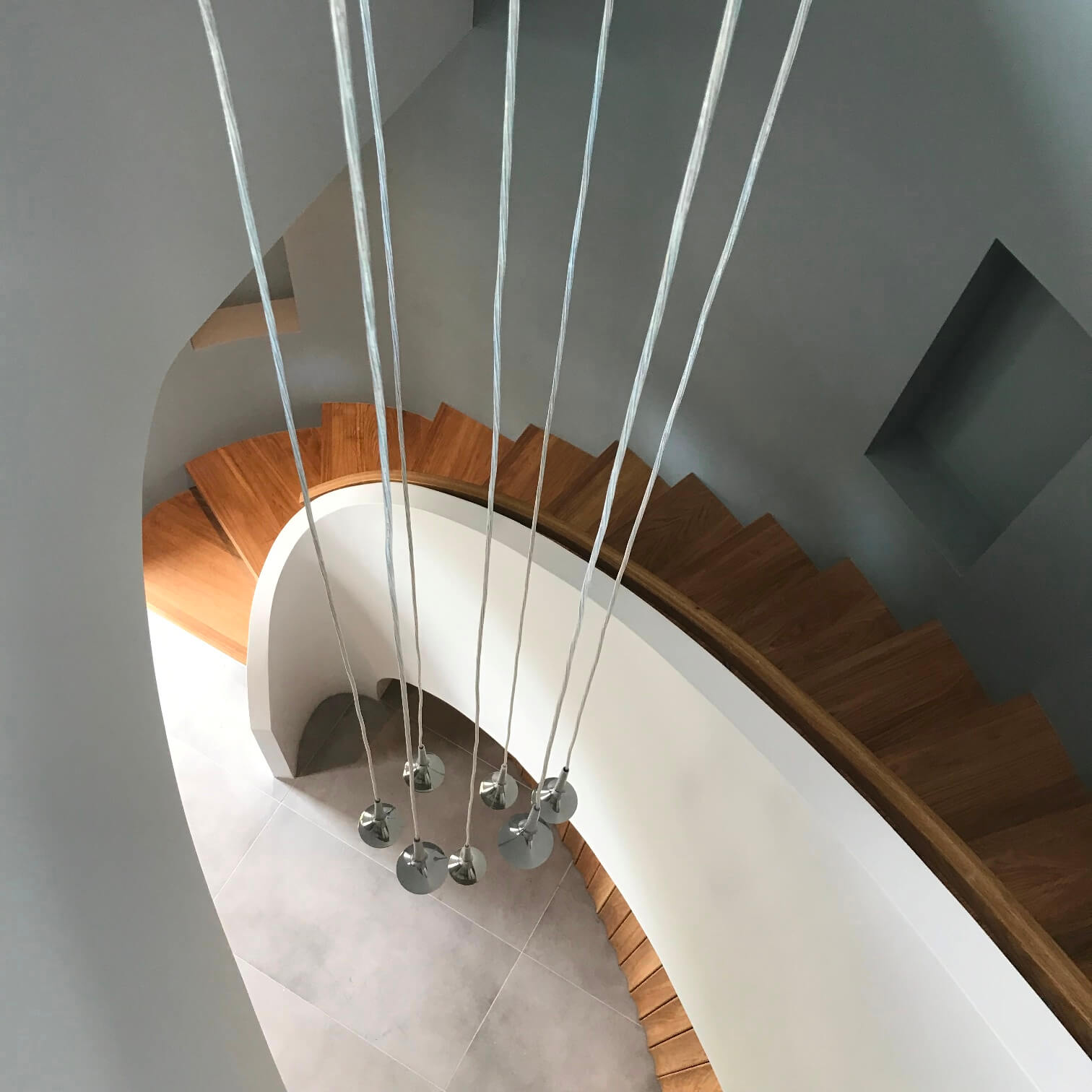 Elliptical curved concrete stairs - Killinard, Co.Laois , Ireland