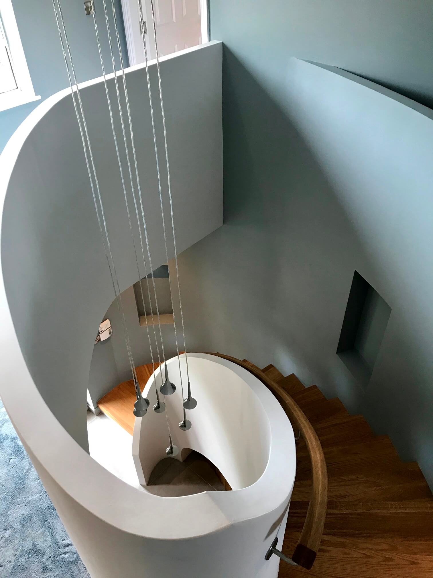 Elliptical curved concrete stairs - Killinard, Co.Laois , Ireland