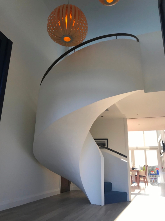 Spiral Concrete Stairs - Staircase Design , manufacturing , fitting in ...