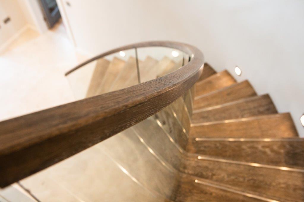 Concrete Curved Stairs - Co Mayo Ireland - Cantilevered / Floating Stairs