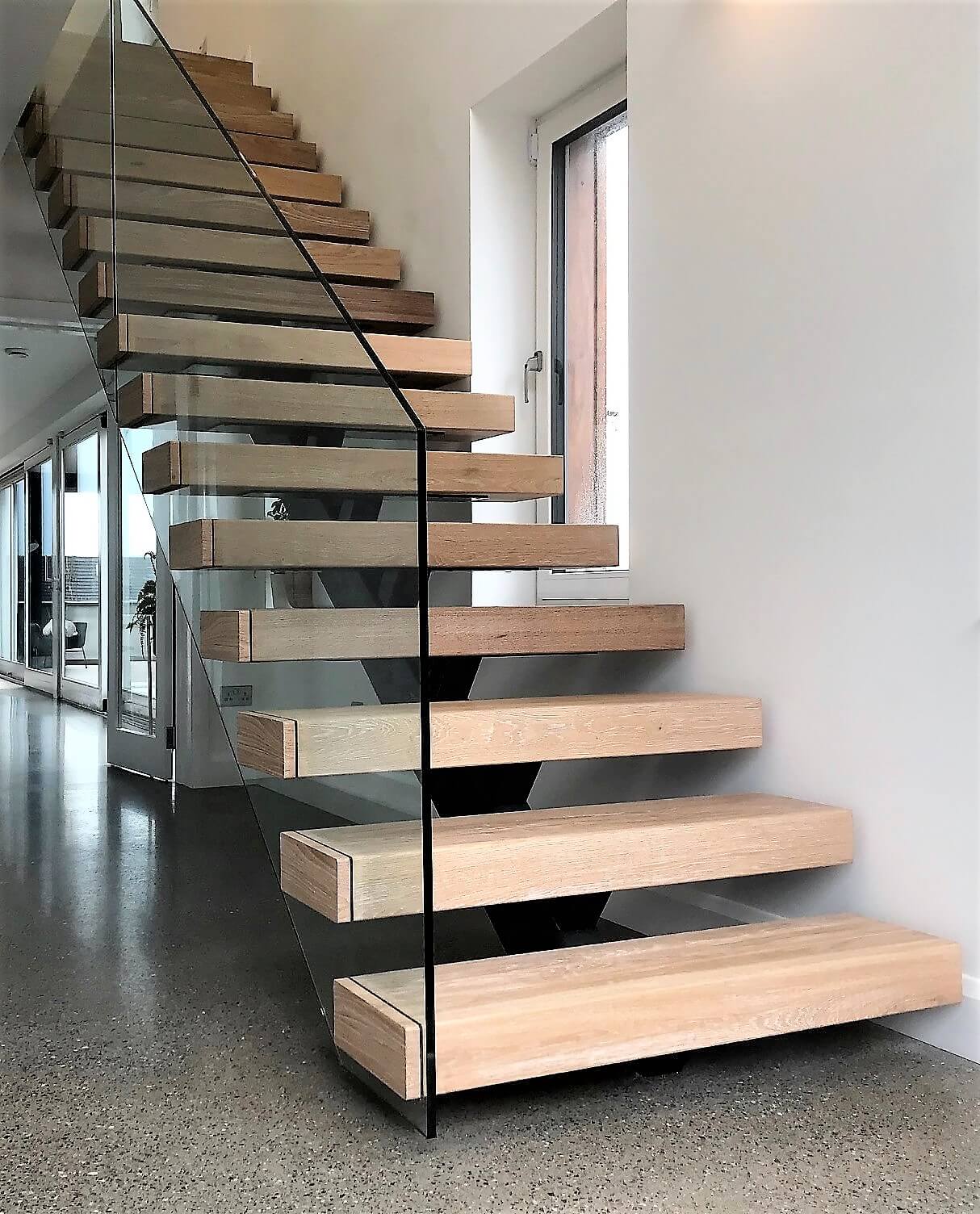 Anthracite grey steel spine stairs - Staircases - Design - Stairs ...