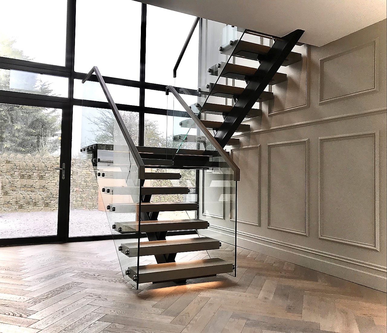 Self supporting steel spine stairs Cork Ireland - Bespoke Staircases by ...